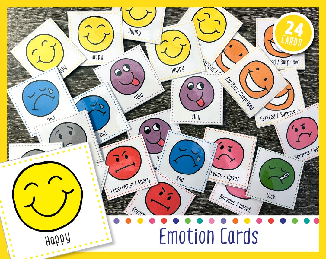 Emotion Cards #1 - Etsy