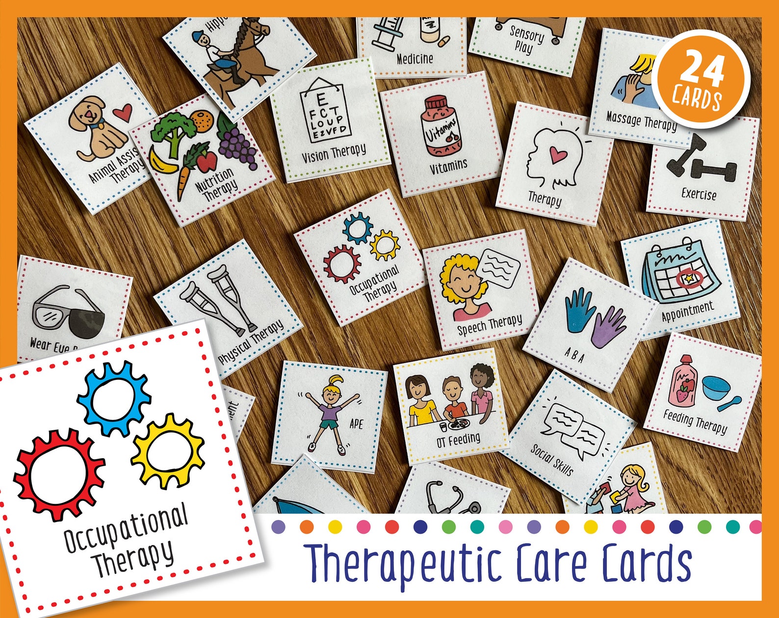 Therapeutic Care Visual Cards - Etsy