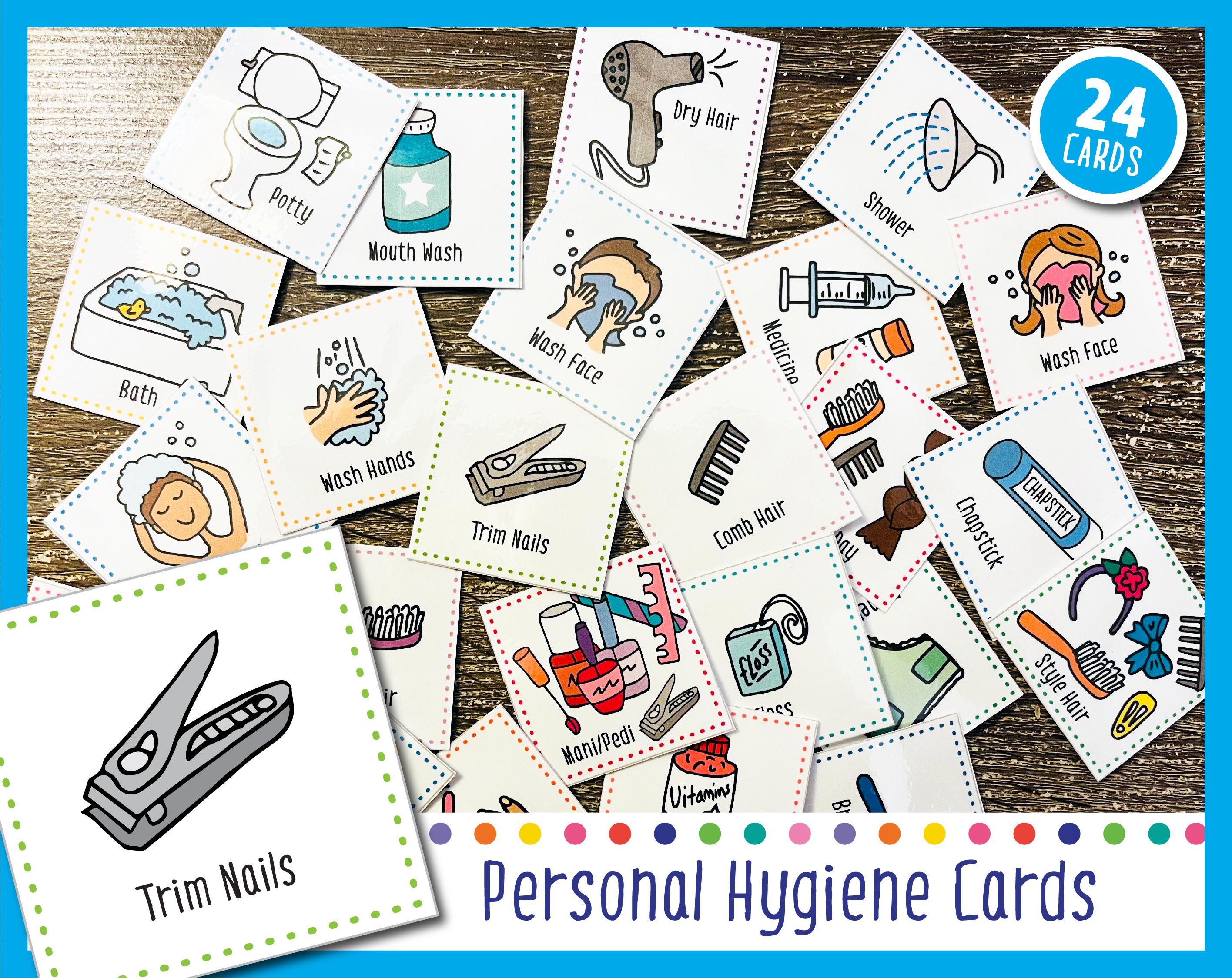 Personal Hygiene Cards - Etsy