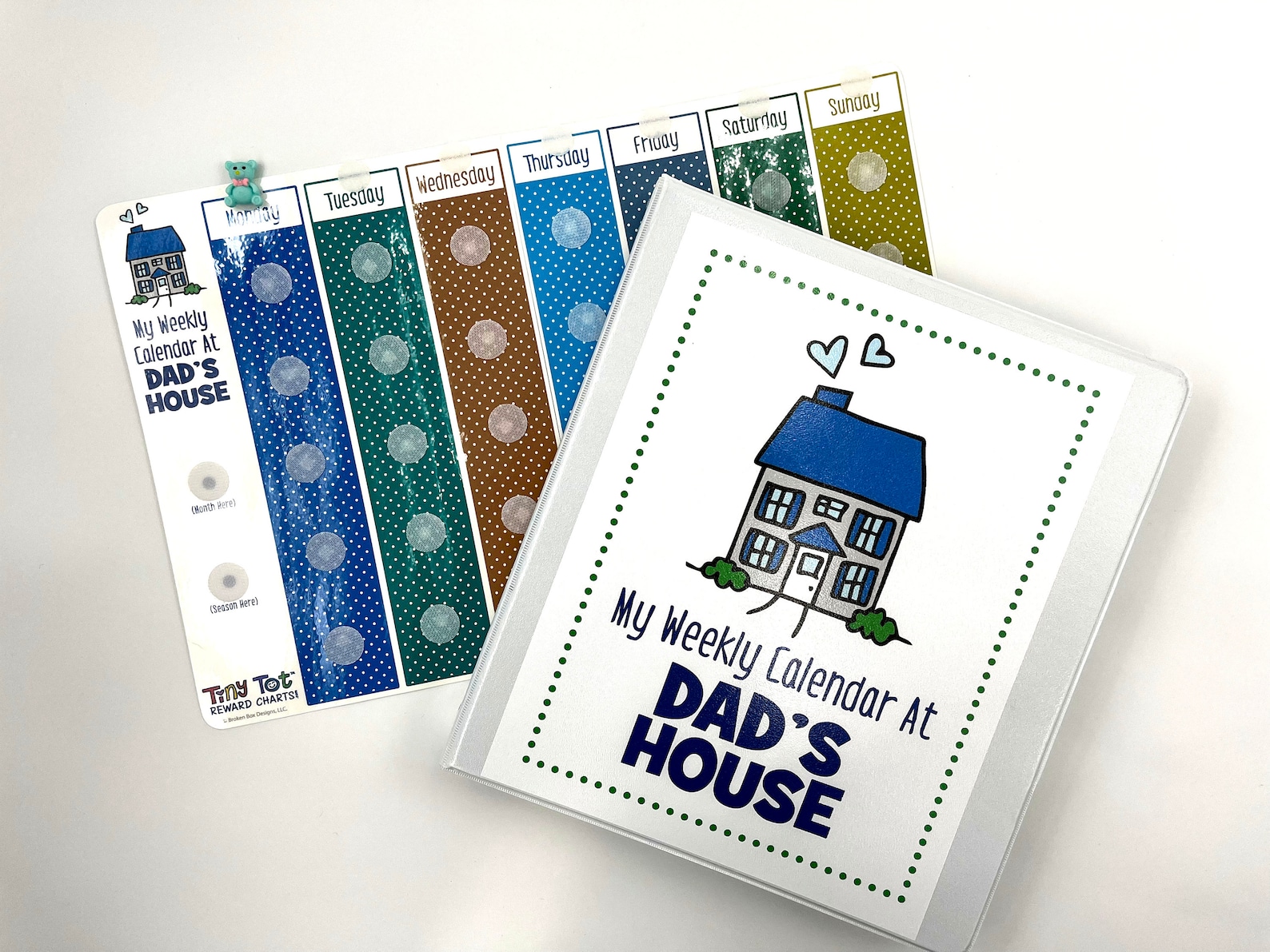 Co-parenting Weekly Visual Calendar (includes 310 Cards), Divorce ...