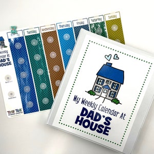 Co-parenting Weekly Visual Calendar (includes 310 Cards), Divorce ...