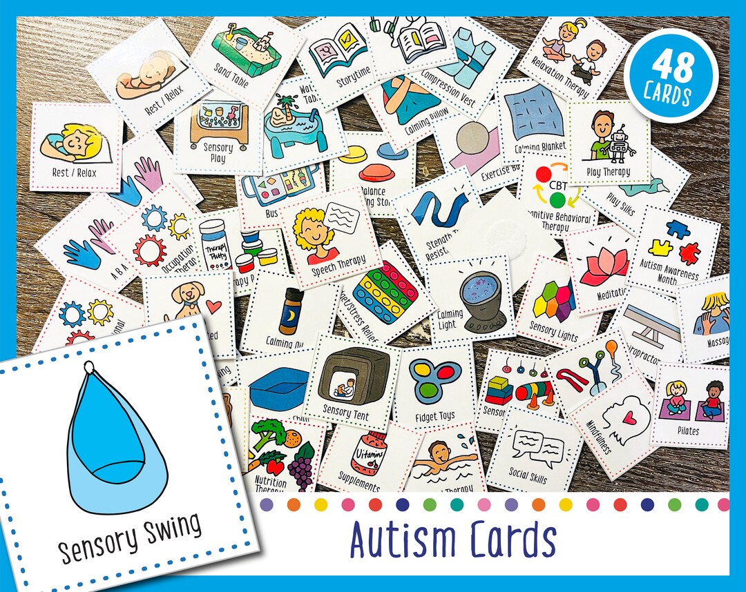 Autism Visual Cards | Visual Routine Card Set for Toddler/kids/autism ...