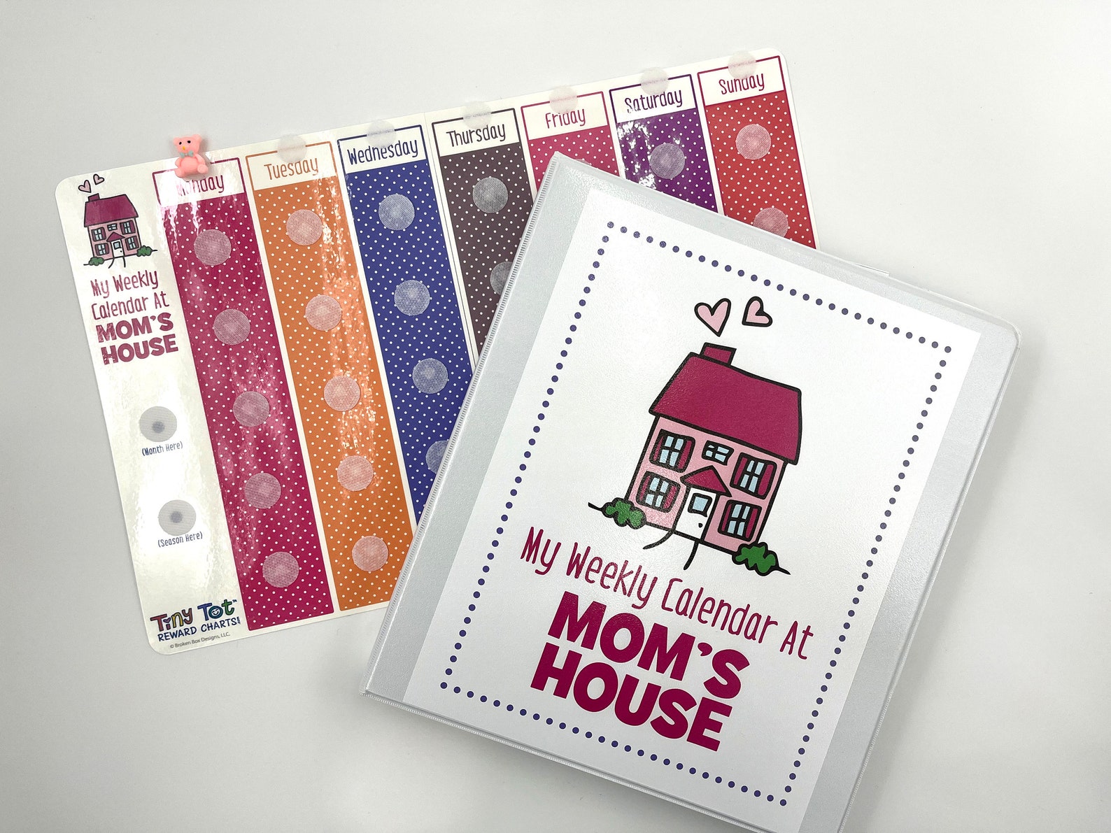 Co-parenting Weekly Visual Calendar (includes 310 Cards), Divorce ...