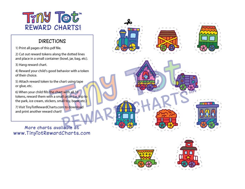 Train Reward Chart (printable Download) - Etsy
