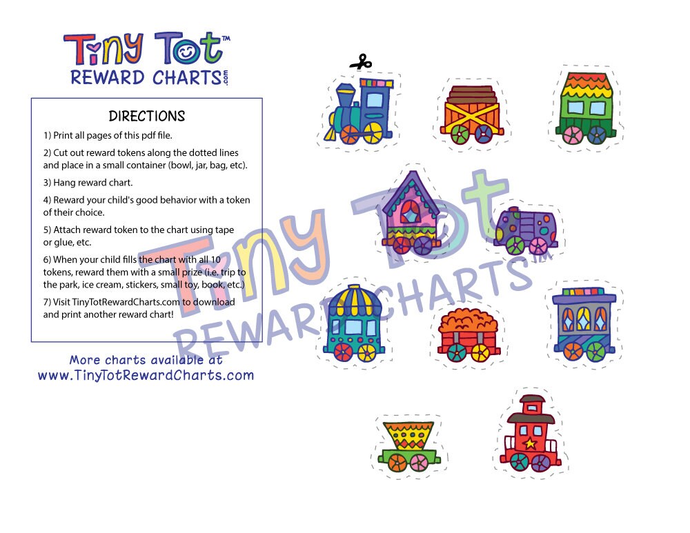 Train Reward Chart printable Download | Etsy UK