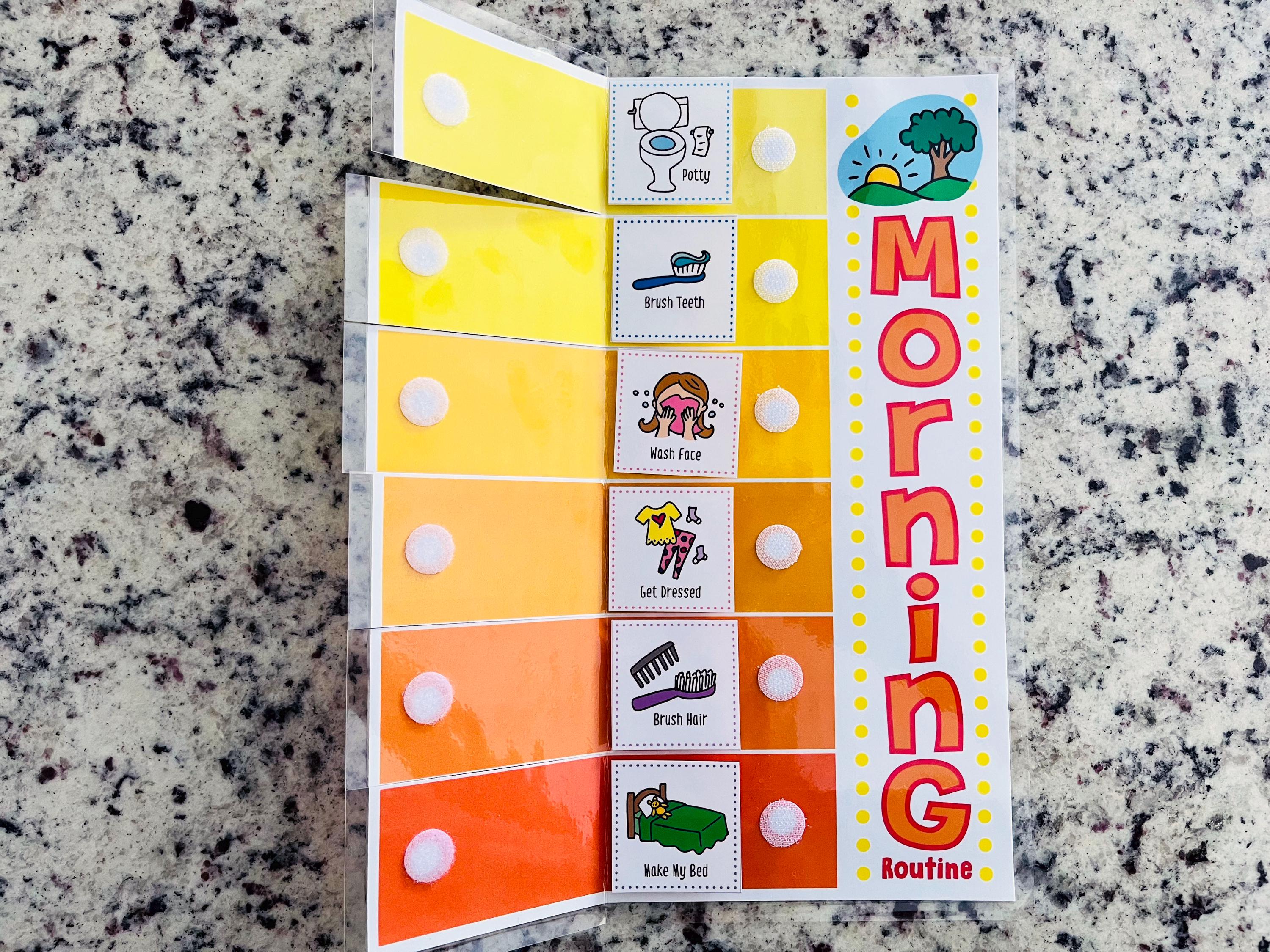 Daily Visual Routine Flip Charts & 120 Activity Cards | Morning ...