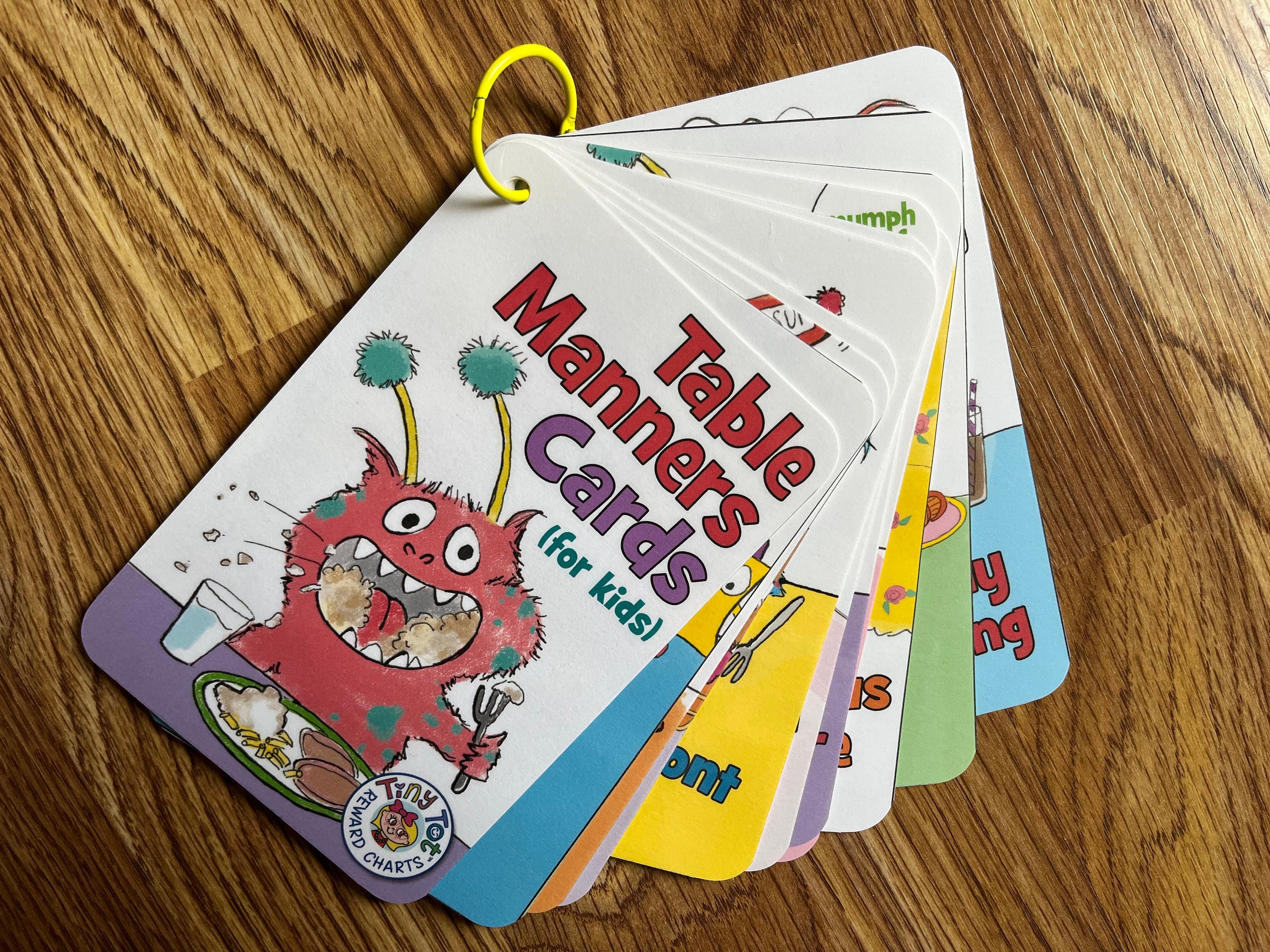 Table Manners Cards for Kids - Etsy