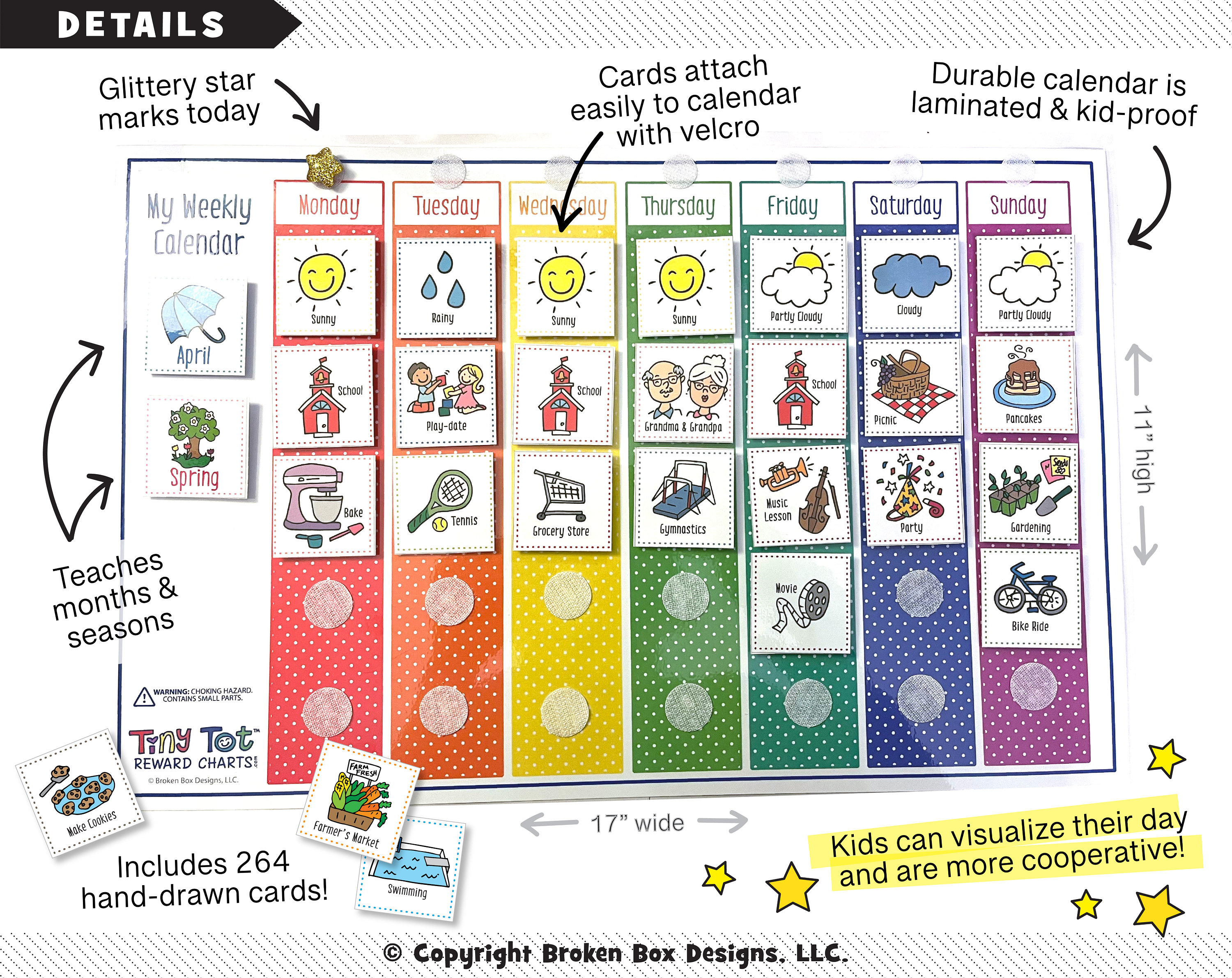 Jewish Visual Calendar & Activity Cards | Weekly Visual Calendar for ...