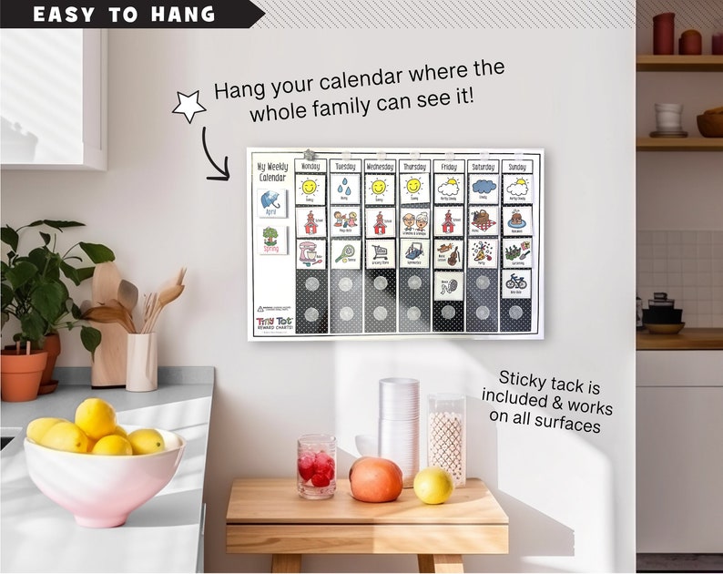 Homeschool Visual Calendar & Routine Cards | Weekly Visual Calendar for ...