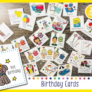 Birthday Visual Cards Visual Routine Card Set for Toddler/kids/autism ...