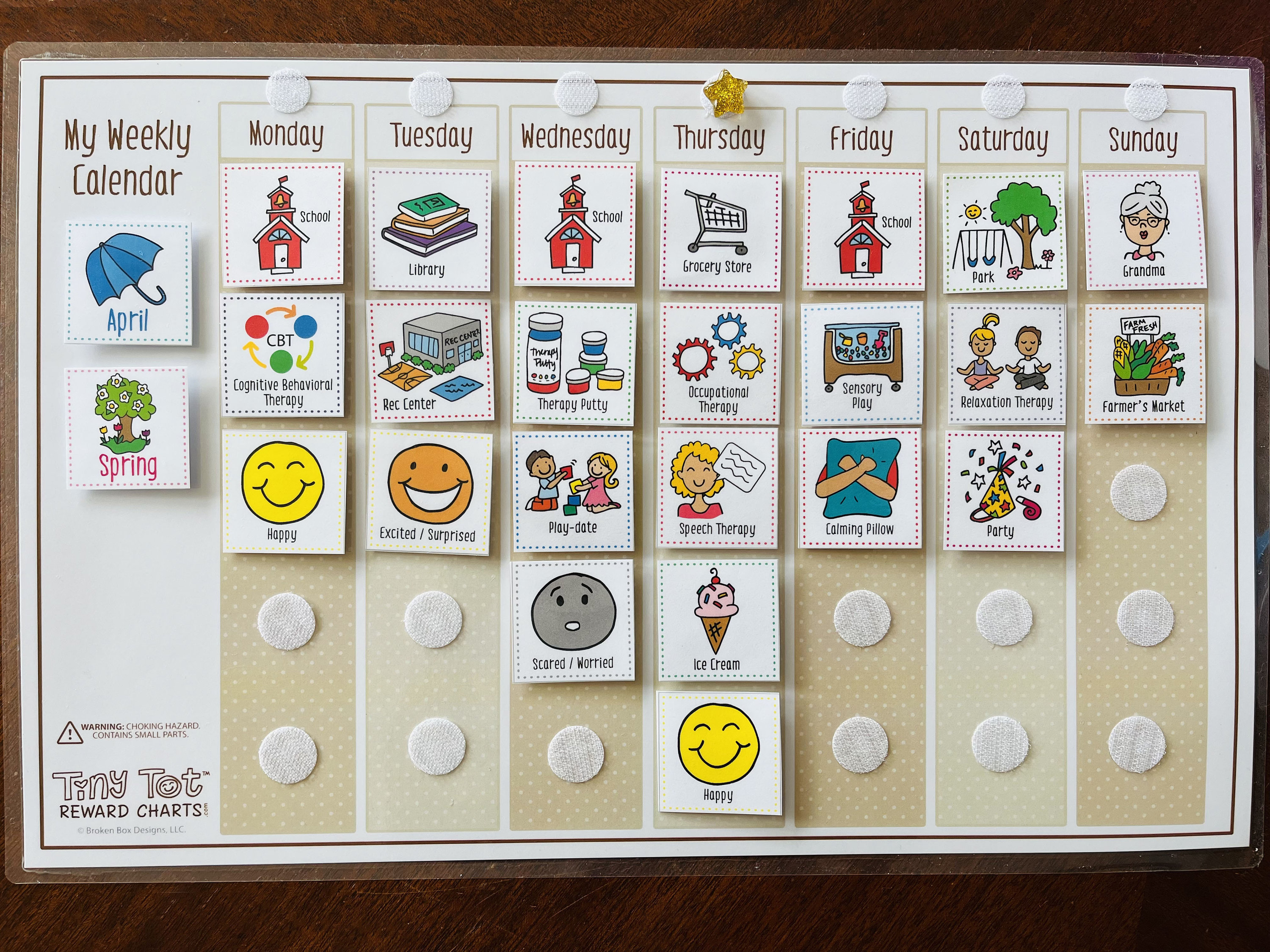 Autism Visual Routine Calendar & Communication Cards | Weekly Visual ...