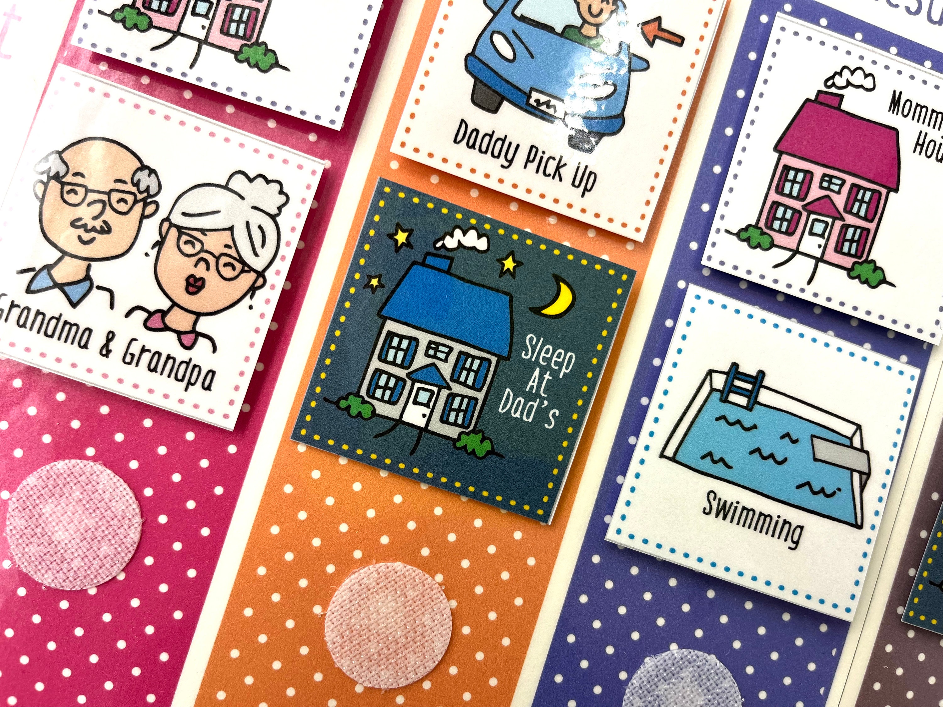Co-parenting Weekly Visual Calendar (includes 310 Cards), Divorce ...
