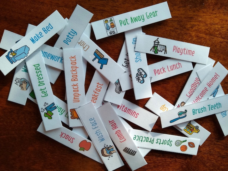 Before & After School Visual Routine Chart for Boys - Etsy