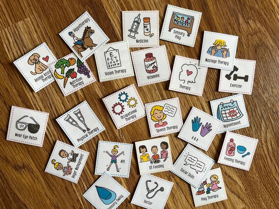 Therapeutic Care Visual Cards - Etsy