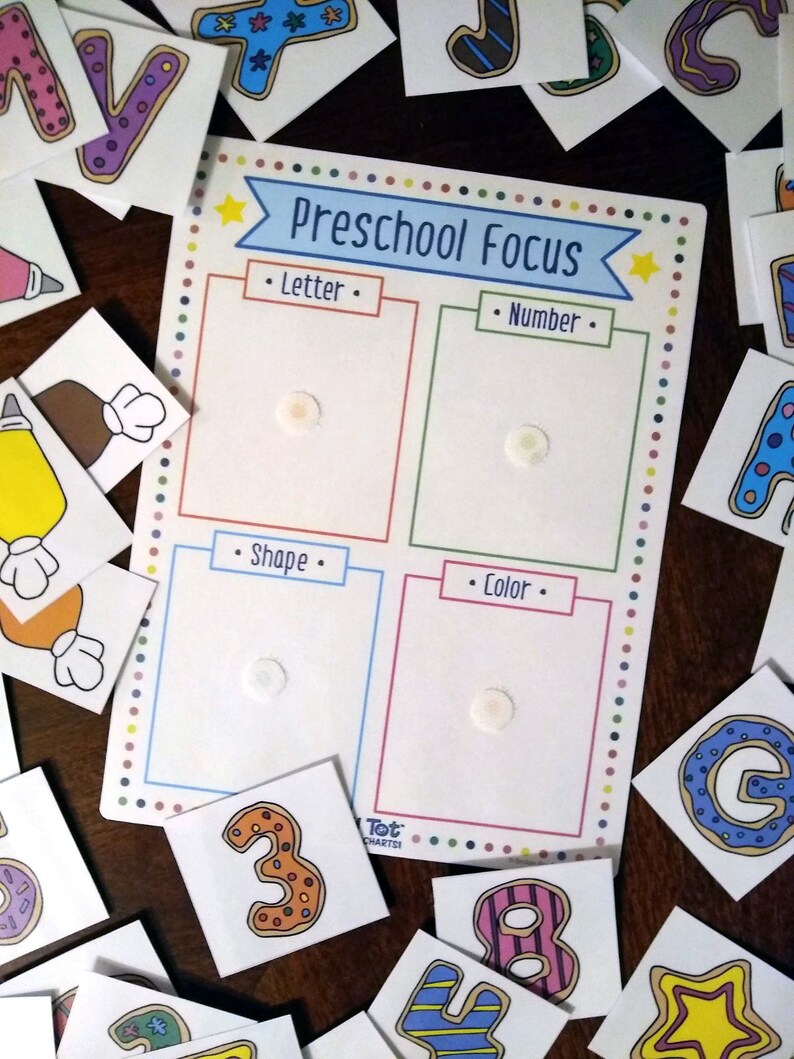 Preschool Focus Board & 56 Cards | Etsy
