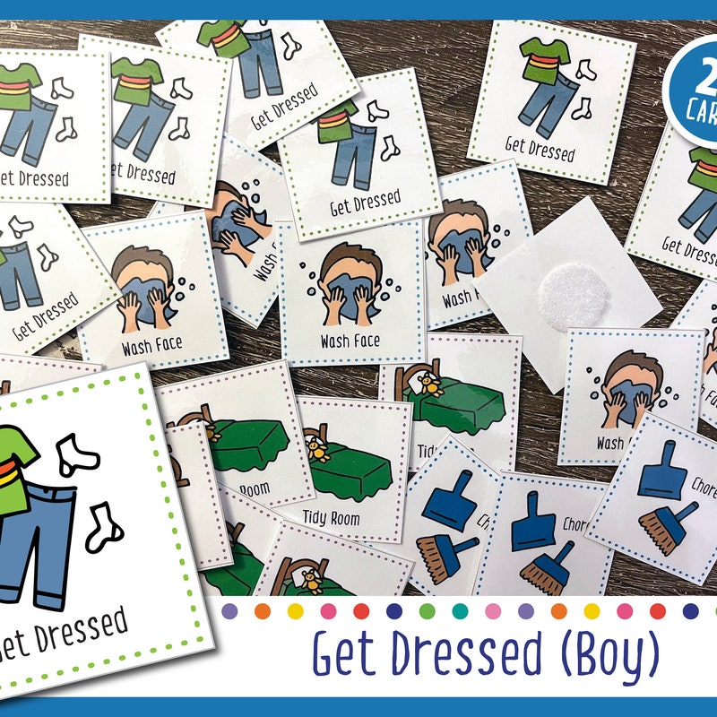 Visuals for Getting Dressed - Etsy