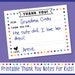 Printable Kids Thank You Note Template, Kids Thank You Card Fill In ...