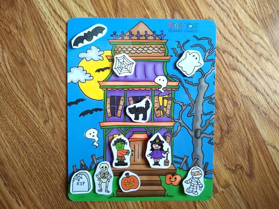 Haunted House Reward Chart | Etsy