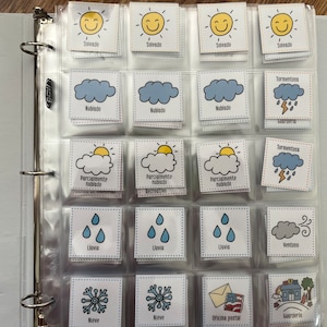 Spanish Weekly Visual Calendar (includes 264 Cards) - Etsy