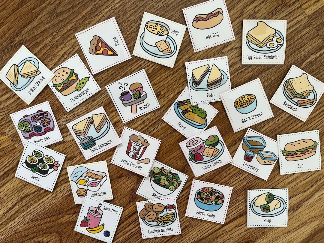 Lunch Meal-planning Cards Set - Etsy