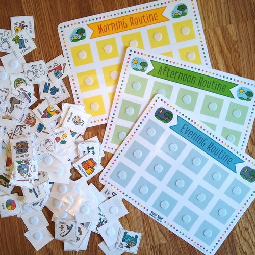 Daily Visual Schedule 120 Routine and Activity Cards With - Etsy