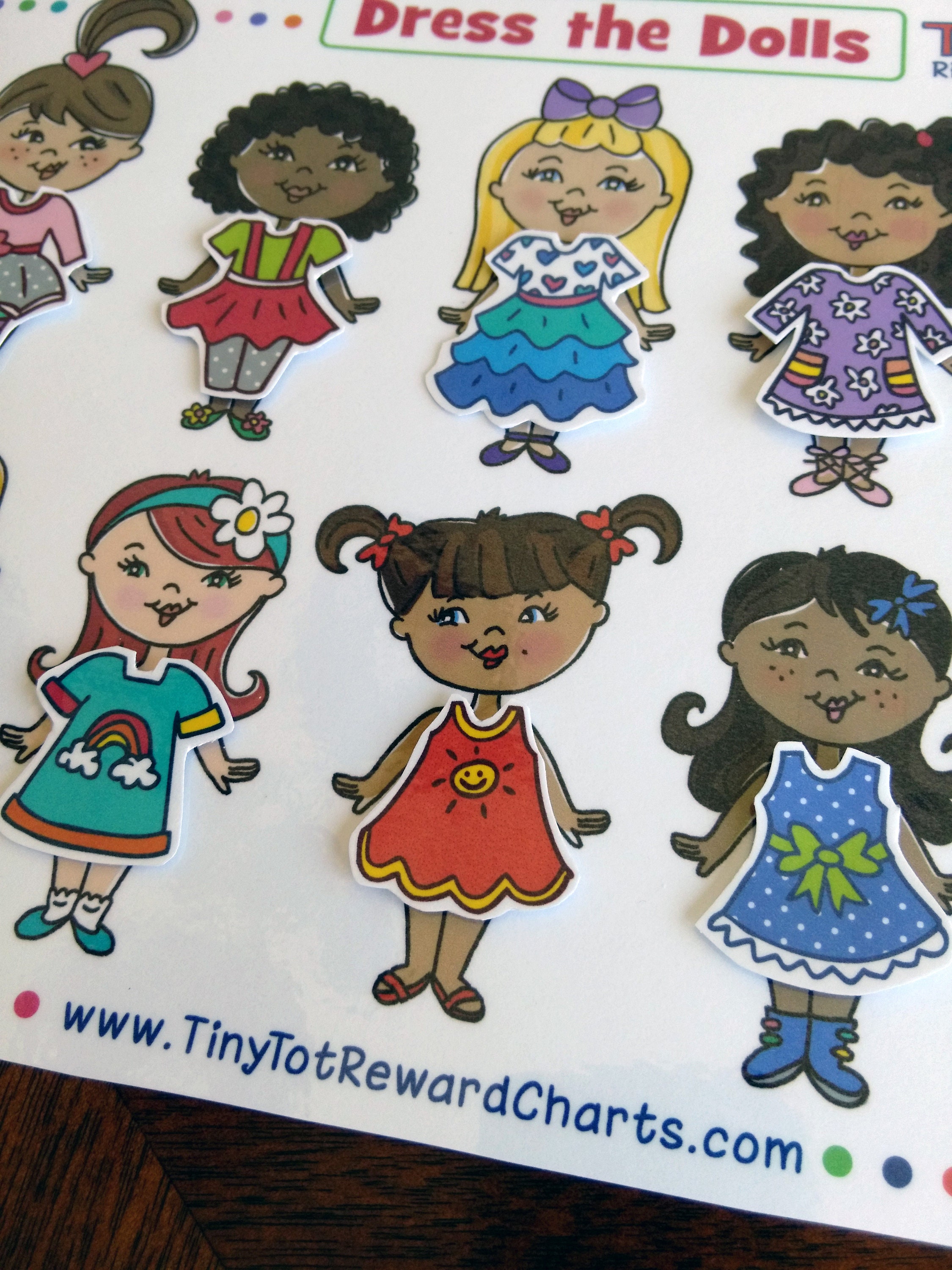 Dress the Dolls Reward Chart | Etsy