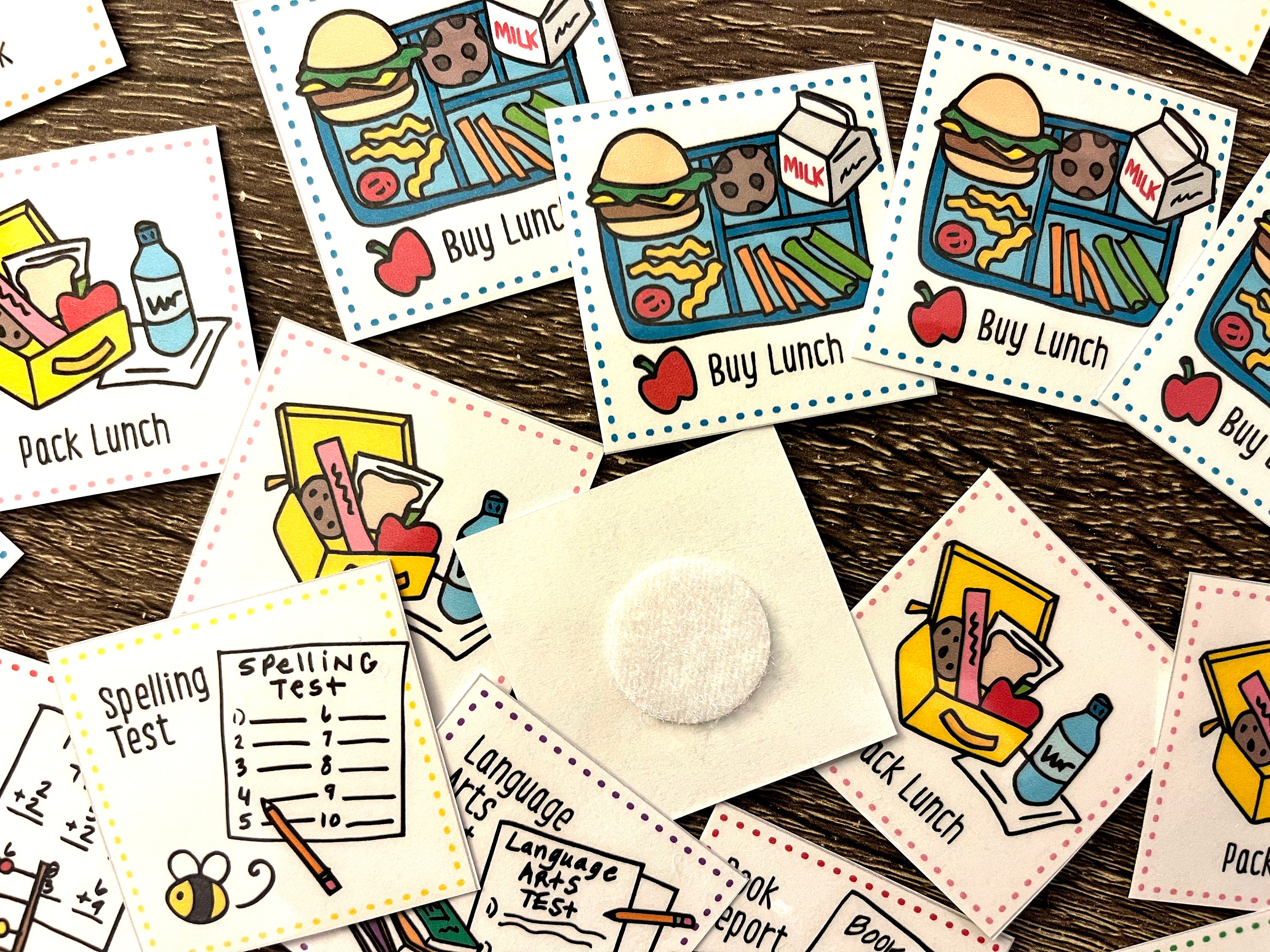 School Extras cards for Weekly Calendar - Etsy