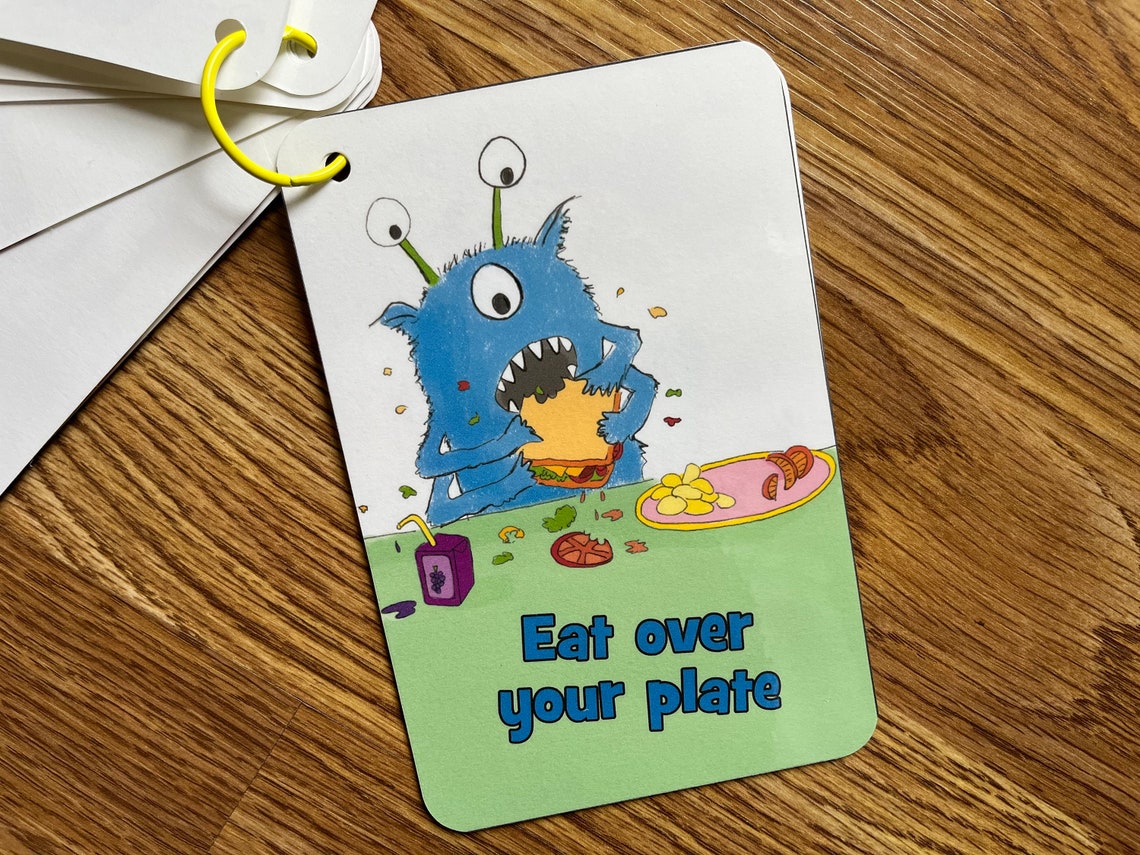 Table Manners Cards for Kids - Etsy