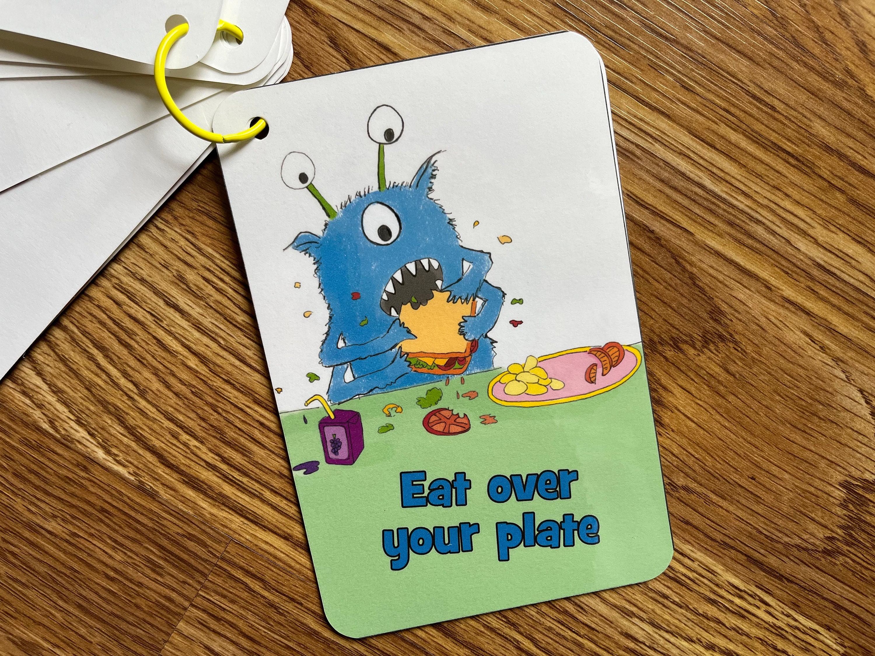 Table Manners Cards for Kids - Etsy