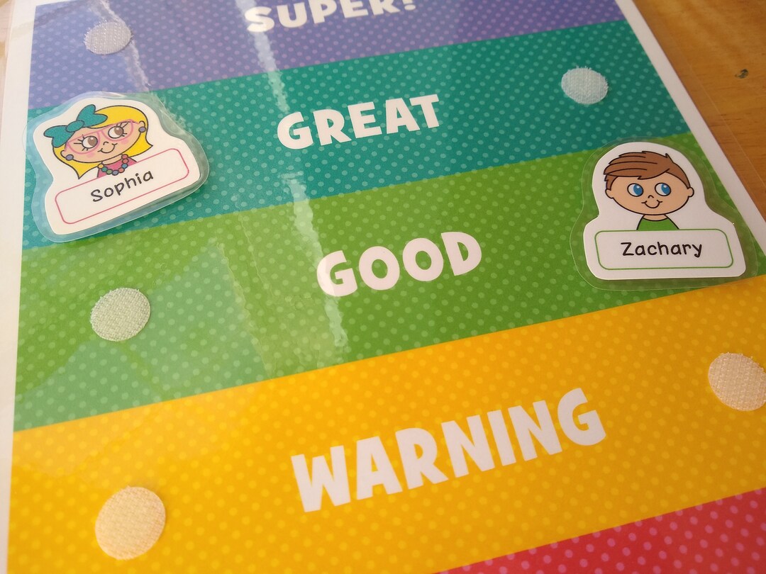 Custom Behavior Chart - Etsy