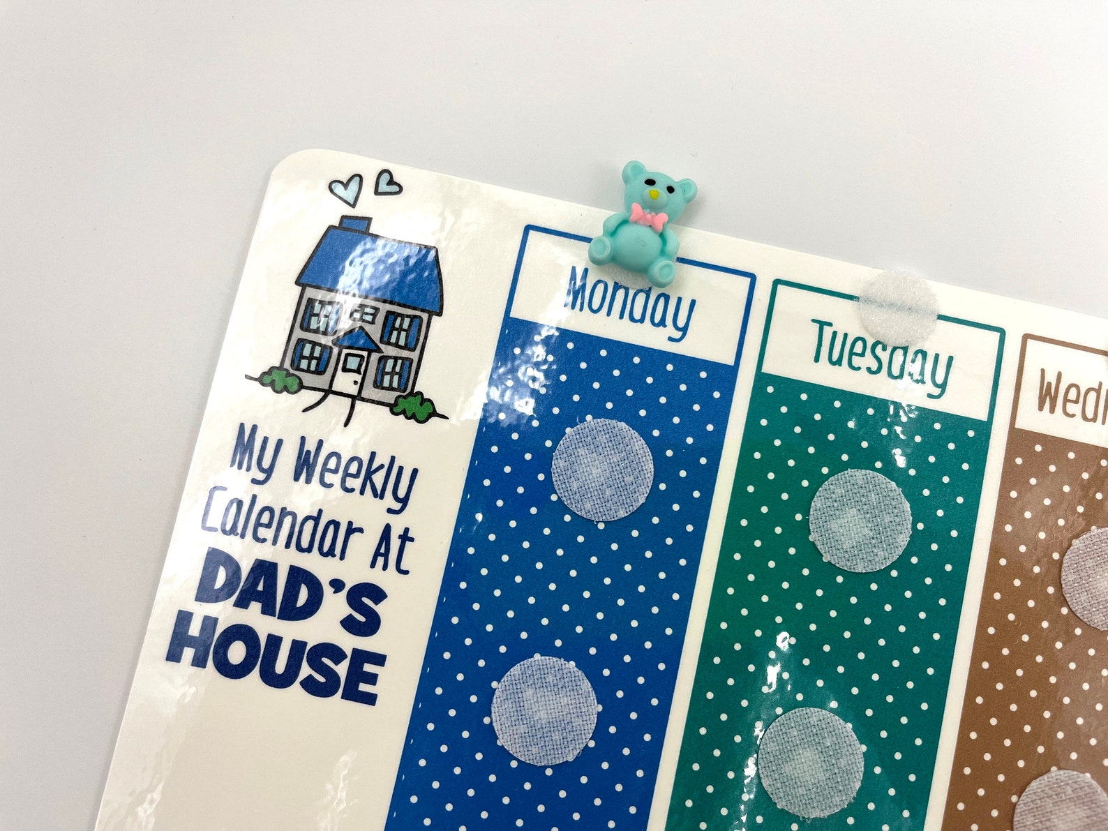 Co-parenting Weekly Visual Calendar (includes 310 Cards), Divorce ...