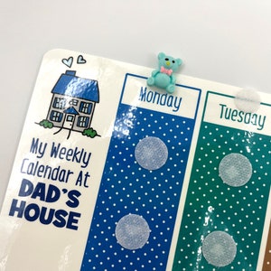 Co-parenting Weekly Visual Calendar (includes 310 Cards), Divorce ...