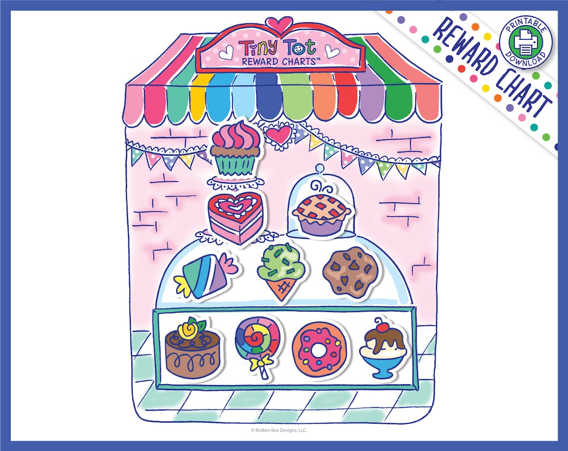 Sweet Shop Reward Chart printable Download - Etsy