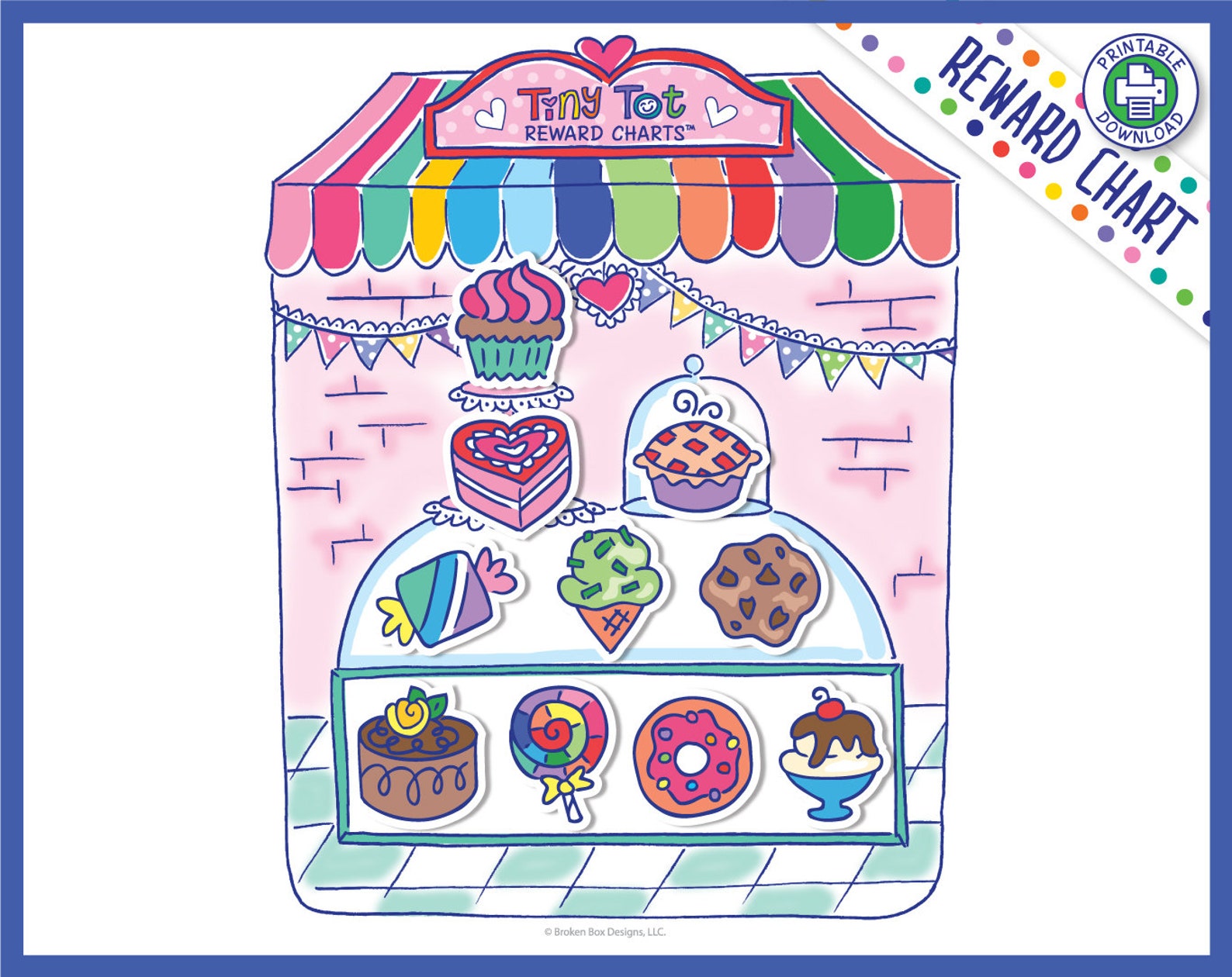 Sweet Shop Reward Chart printable Download - Etsy