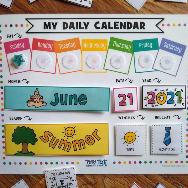 Kids Felt Calendar - Etsy