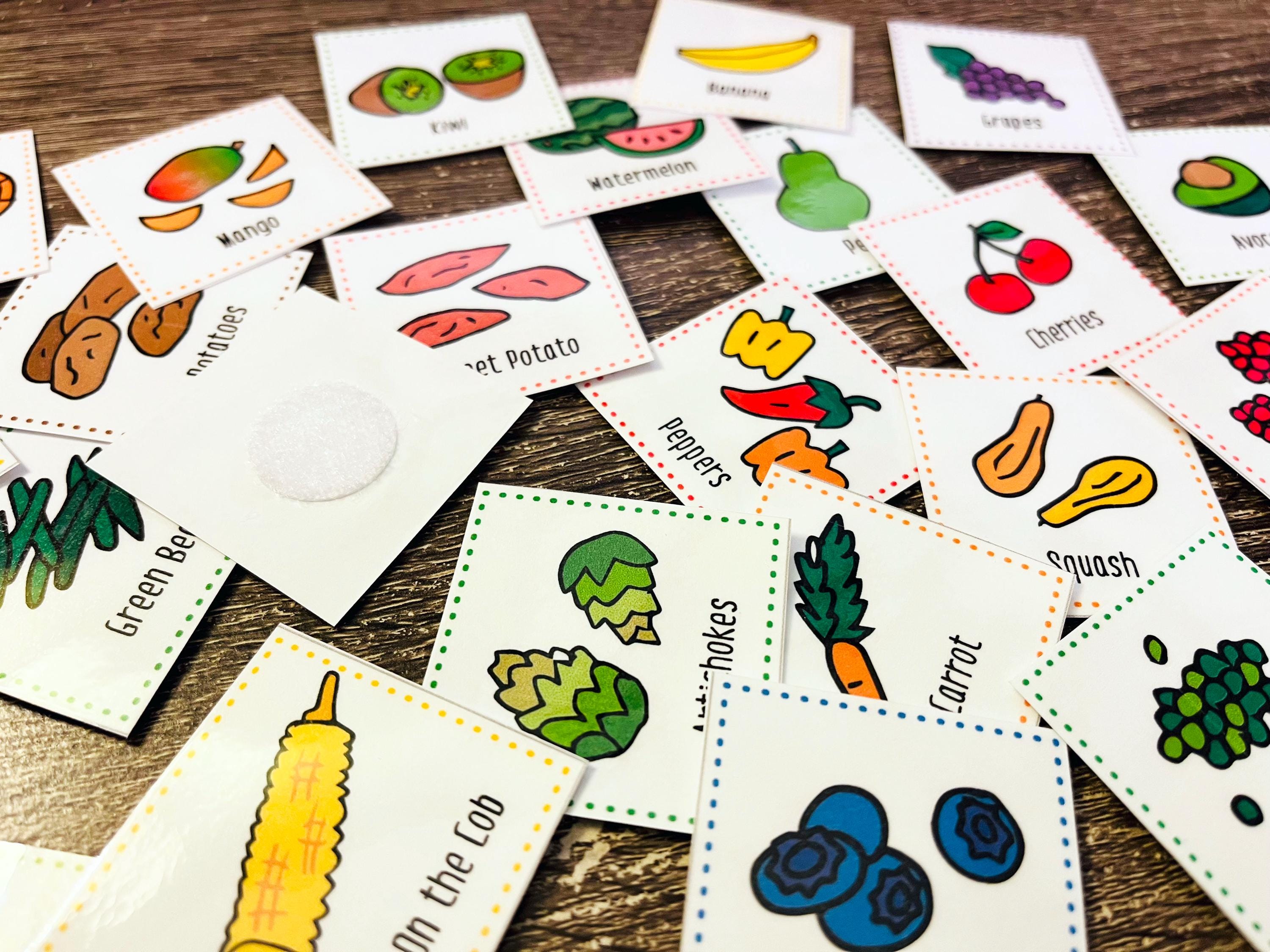Fruit & Veggie Meal-planning Cards Set - Etsy