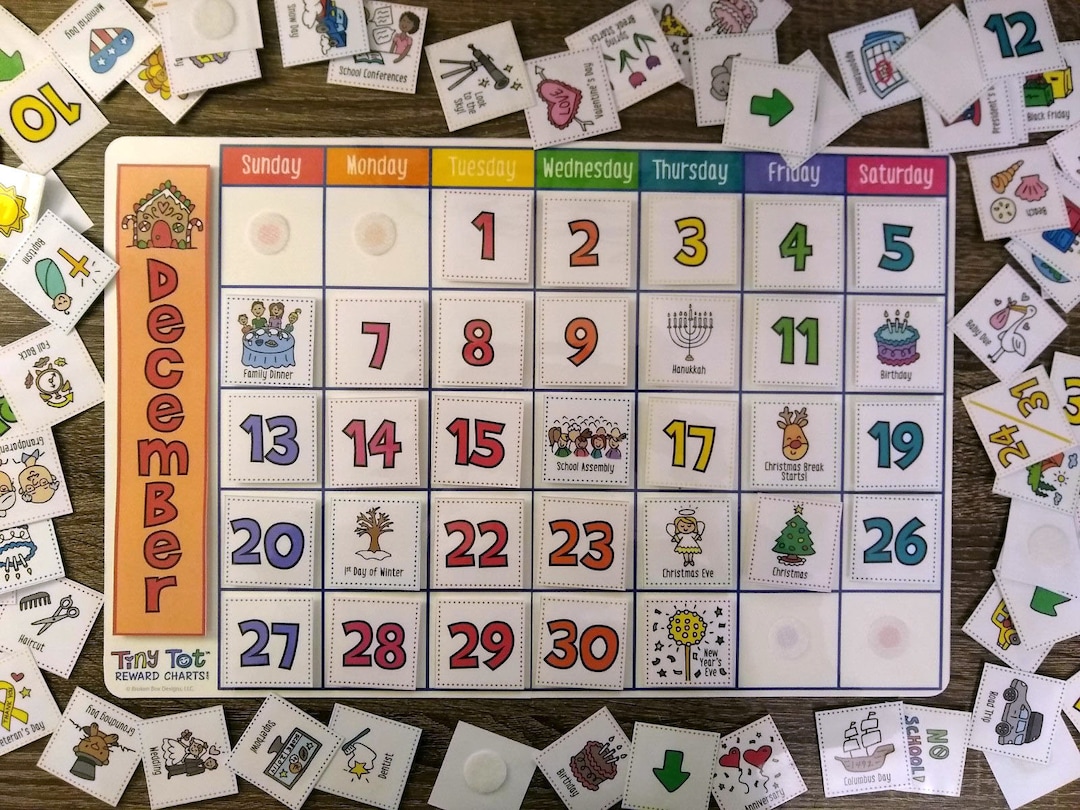 Monthly Visual Calendar (includes 132 Cards), Perpetual Calendar for ...