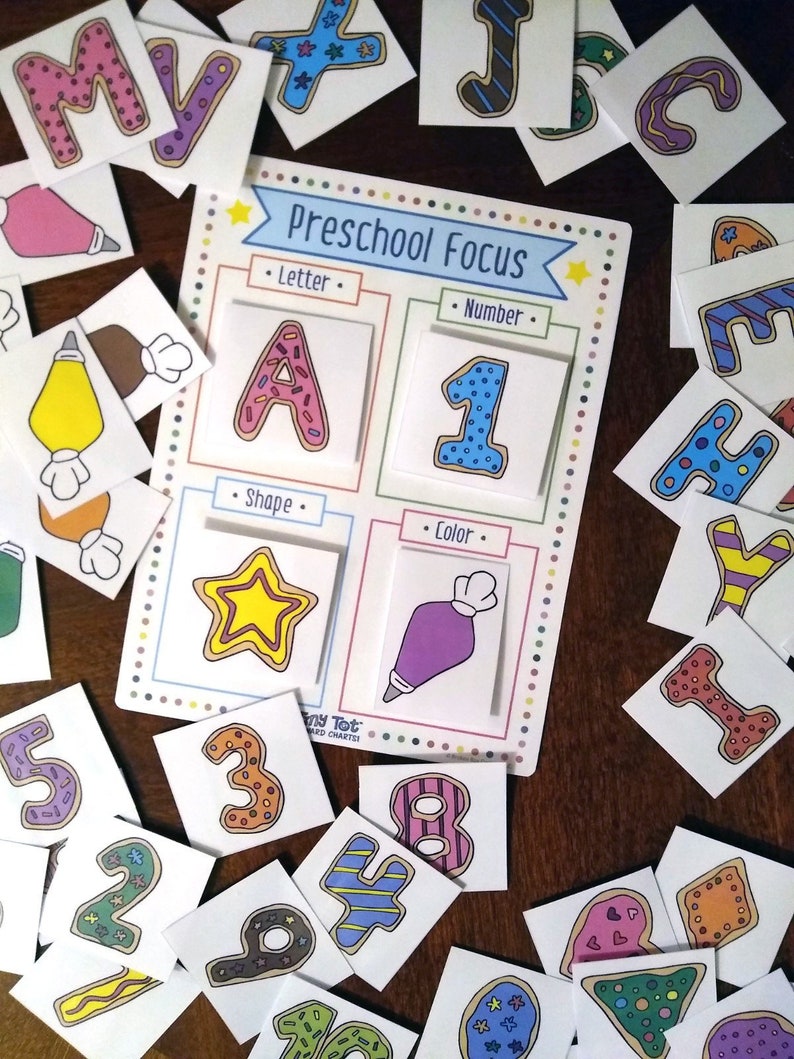 Preschool Focus Board & 56 Cards - Etsy