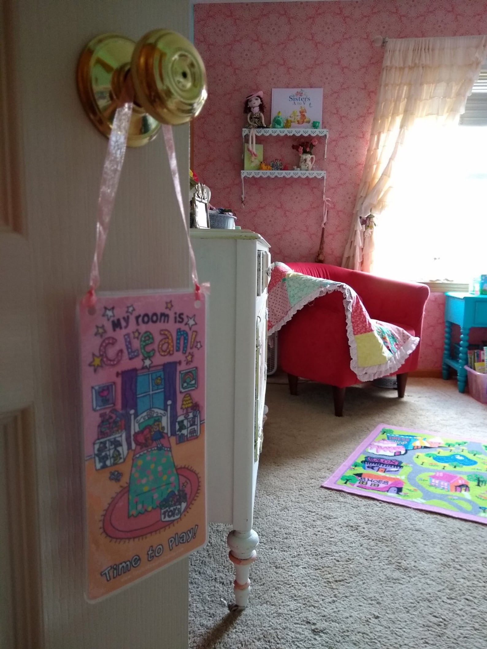 Clean/messy Room Door Hanger (girls Version) - Etsy