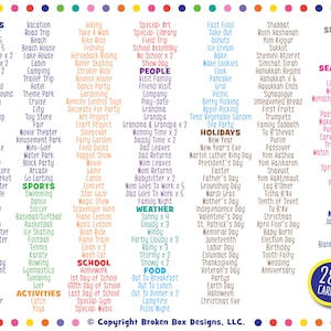 Jewish Visual Calendar & Activity Cards | Weekly Visual Calendar for ...