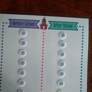 Before & After School Visual Routine Chart (for Girls) - Etsy