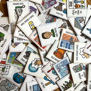 Can You Help Mom? Chore Chart & 72 Cards, Kids Visual Chore Chart ...