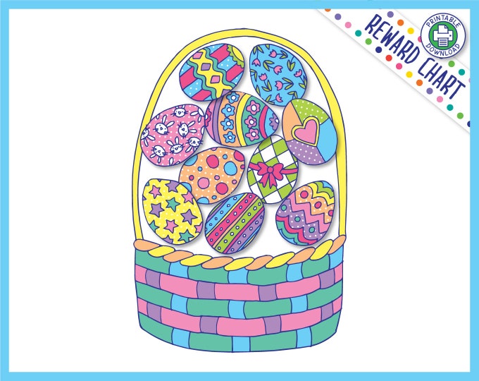 Easter Basket Reward Chart printable Download - Etsy