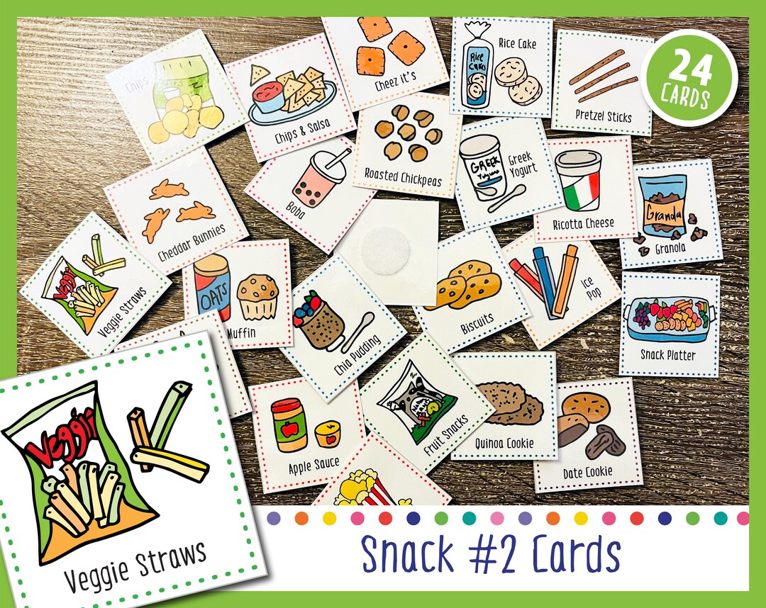 Snack #2 Meal-planning Cards Set - Etsy