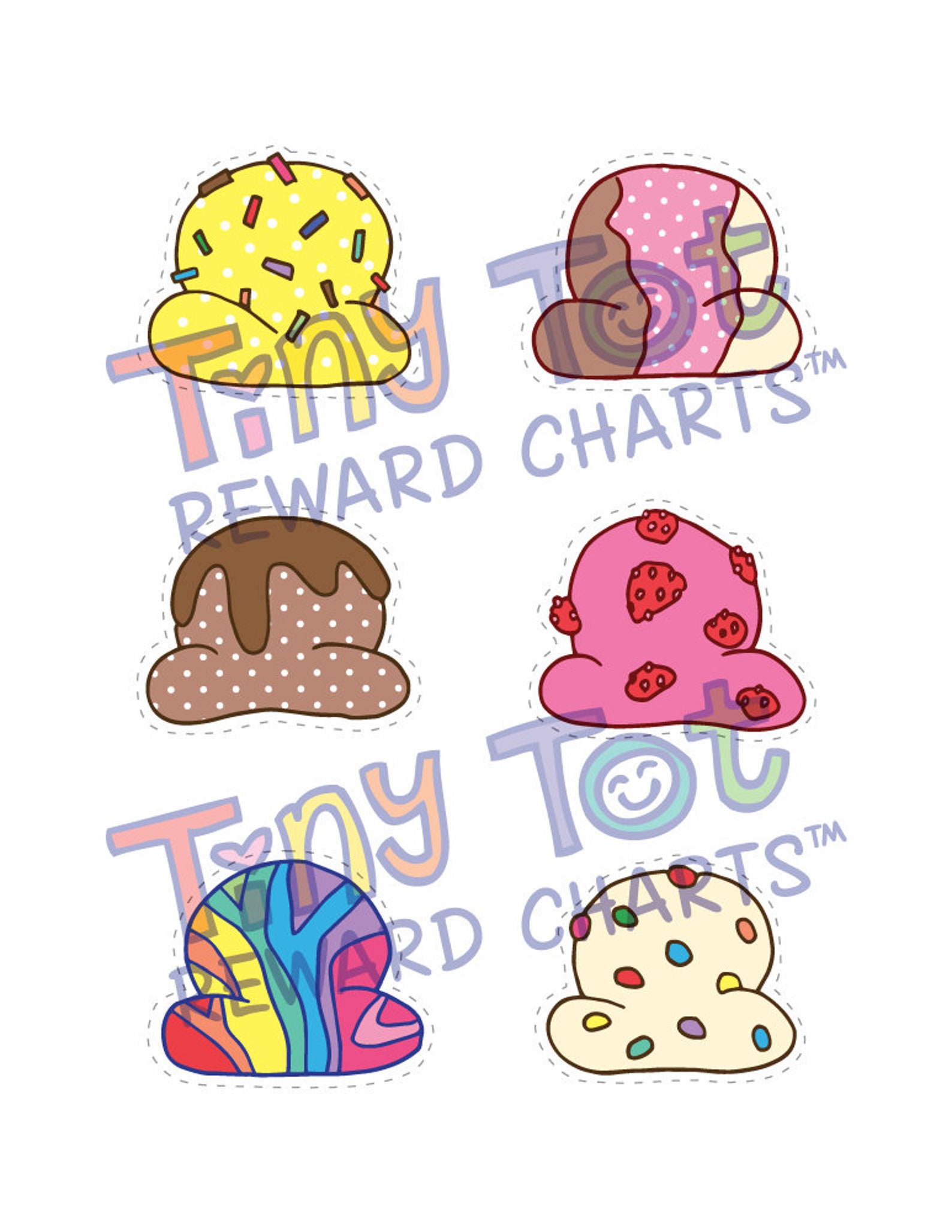 Ice-cream Cone Reward Chart printable Download - Etsy UK