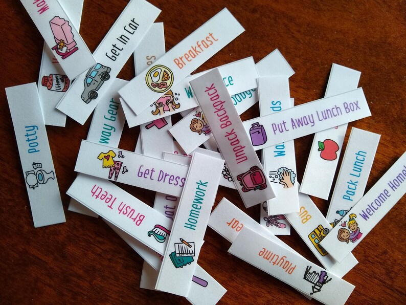 Before & After School Visual Routine Chart for Girls - Etsy