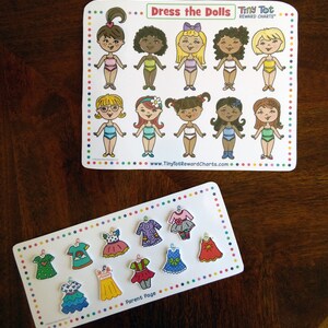 Dress the Dolls Reward Chart - Etsy