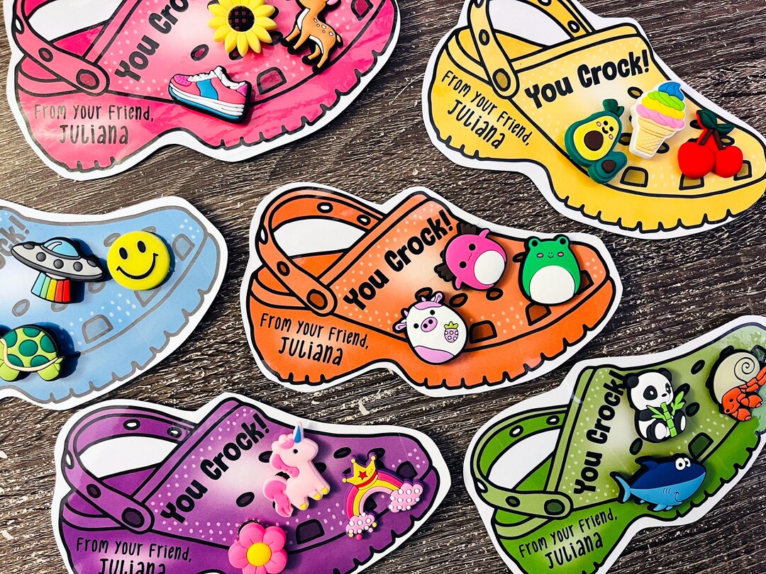 Croc Charm Holder Birthday Party Favors | You Crock Premade Kids Party ...