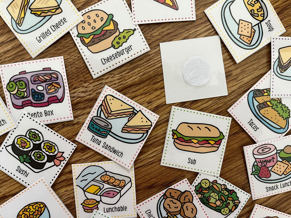 Lunch Meal-planning Cards Set - Etsy