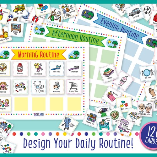 Daily Visual Schedule 120 Routine and Activity Cards - Etsy
